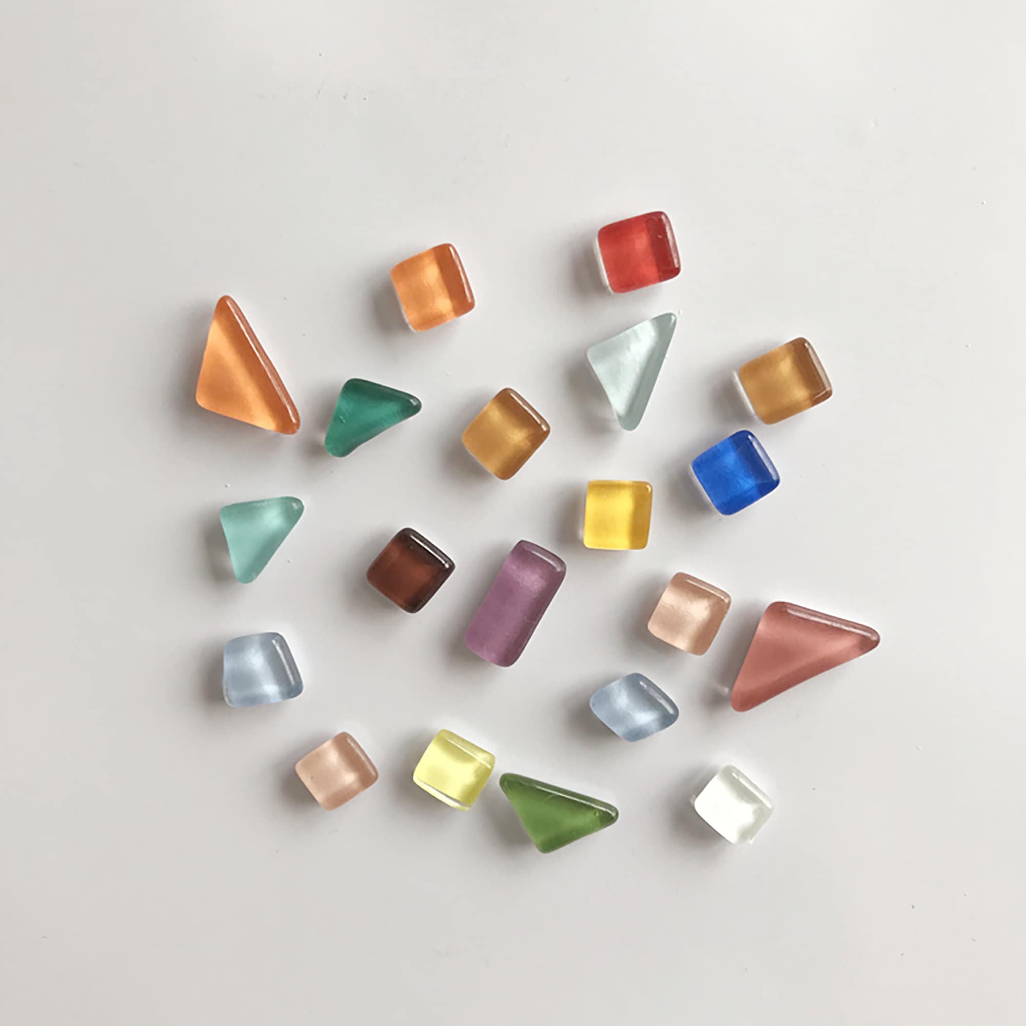 20pcs Geometric Glass Fridge Magnet Irregular Magnets for - Etsy