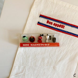 Simulation Food Fridge Magnet Set, Adorable Coffee Bread Hamburger ...