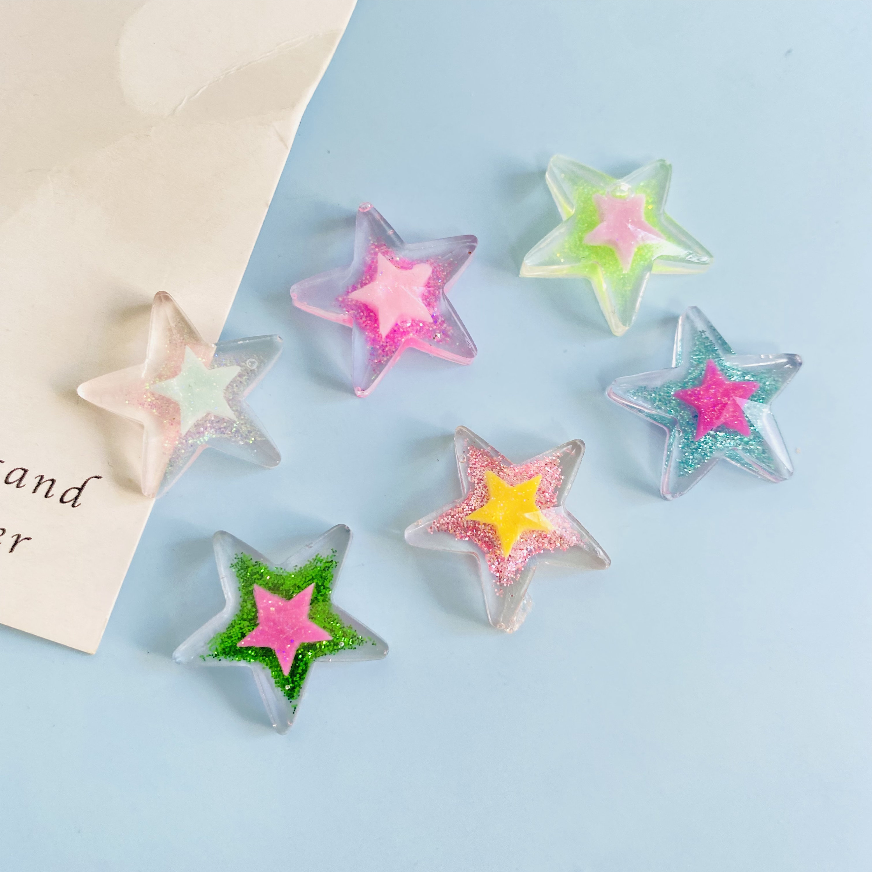 Colorful Shiny Star Fridge Magnet Cute Star Refrigerator - Etsy