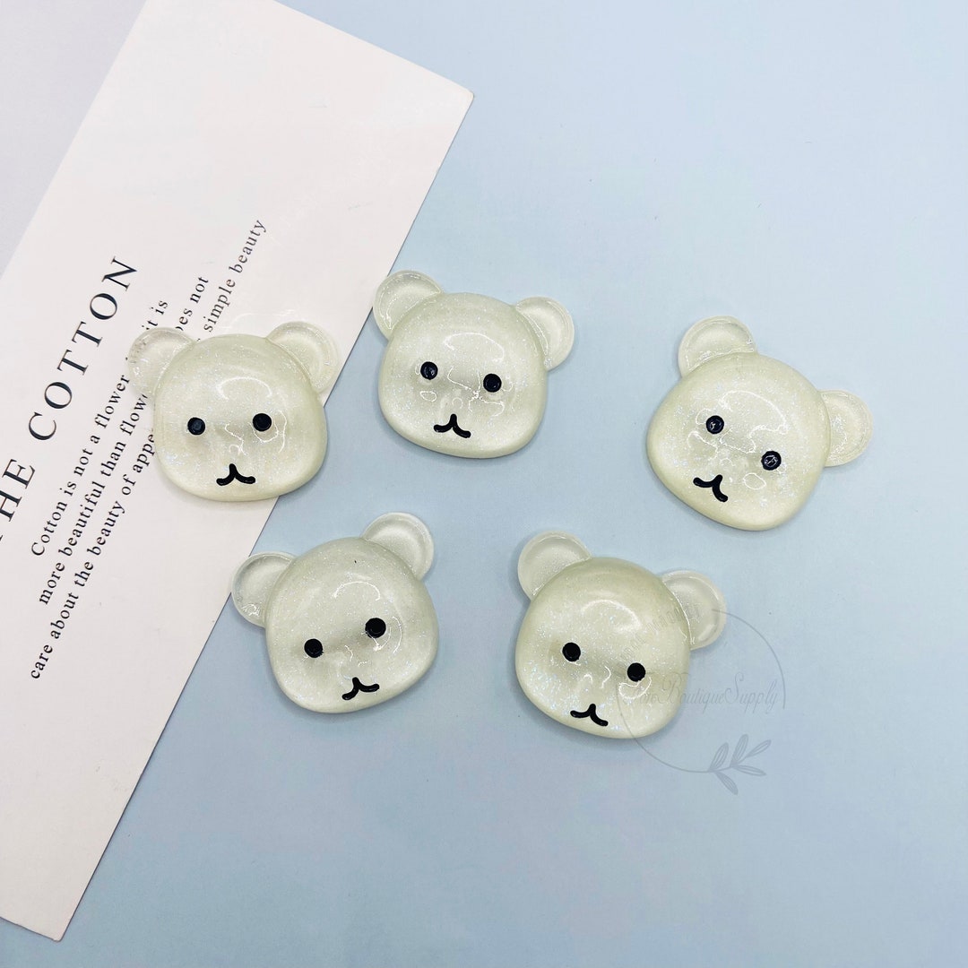 Shiny Bear Fridge Magnet, Cute White Bear Refrigerator Magnets, Cartoon ...