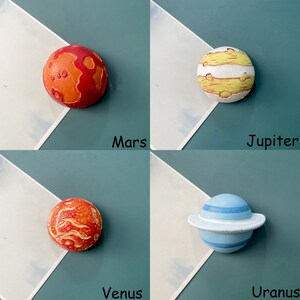 Eight Planets Fridge Magnet Outer Space Refrigerator Magnets - Etsy UK