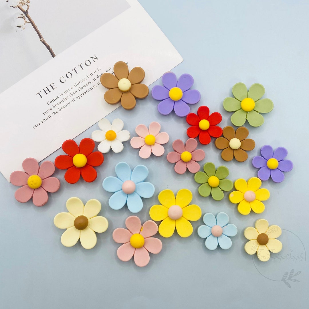 Colorful Flower Fridge Magnets, Cute Floral Refrigerator Magnets, Resin ...