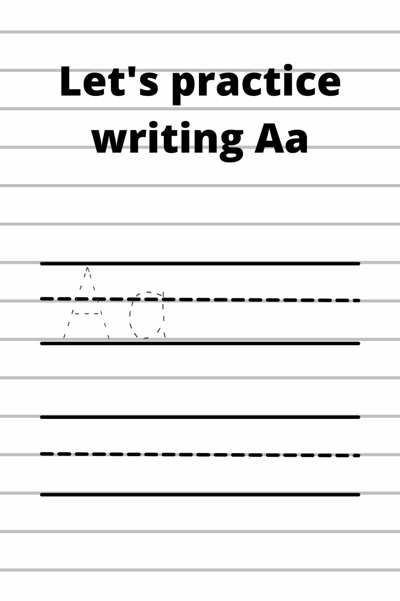 ABC Coloring and Handwriting Practice - Etsy