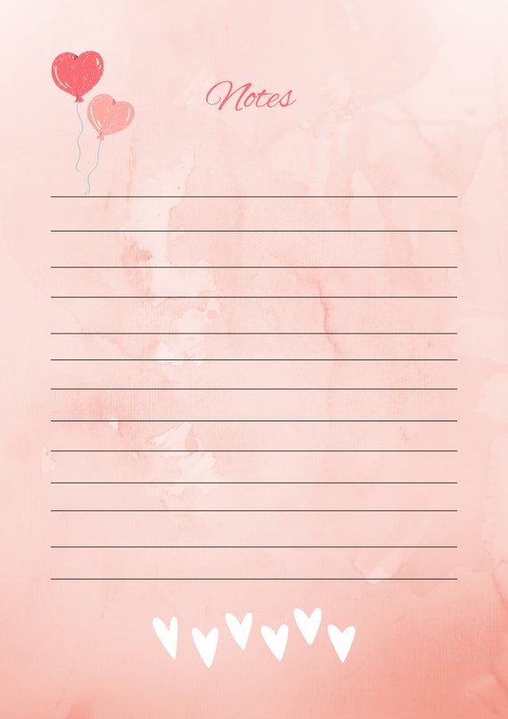 Printable A4 Notes Page | Etsy