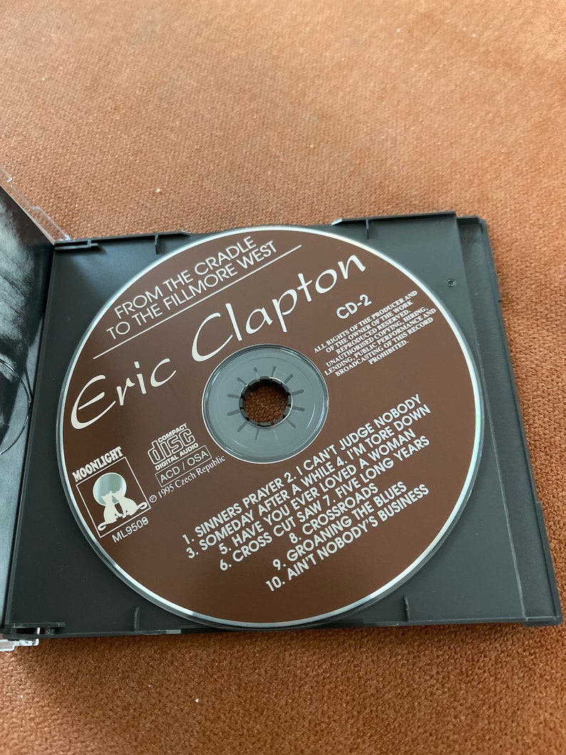 Eric Clapton From the Cradle to the Fillmore West Two Cd Set - Etsy
