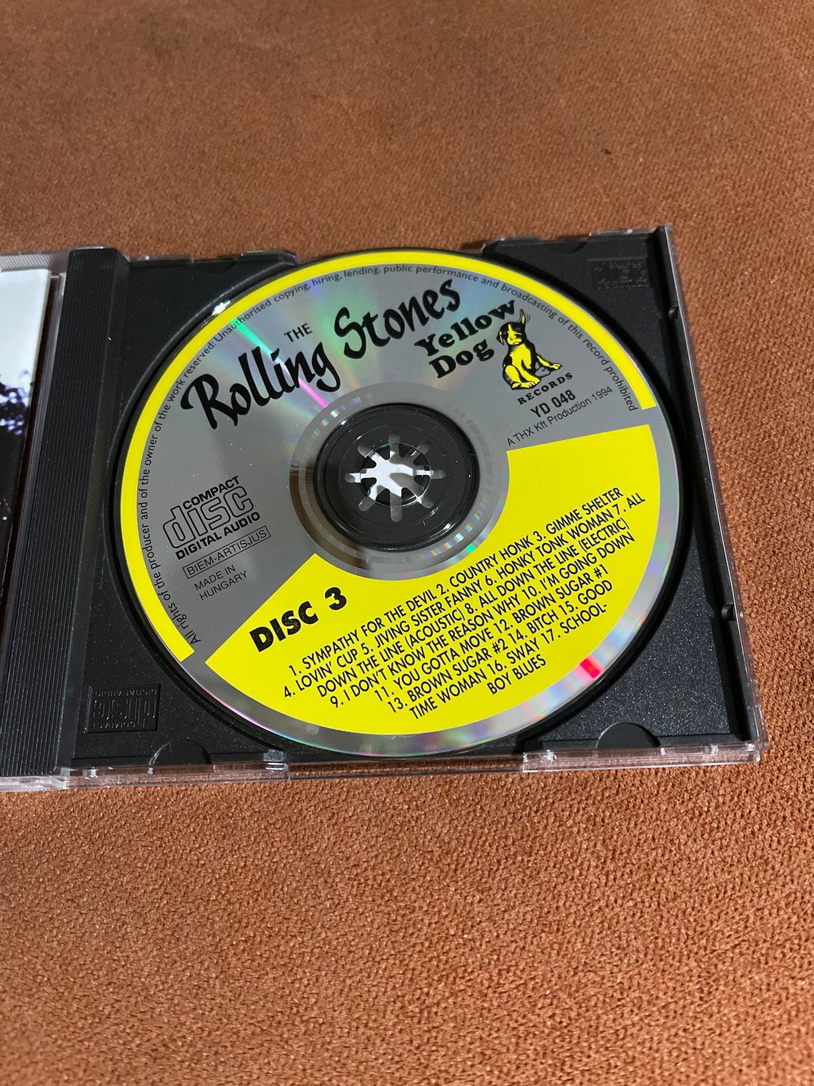 The Rolling Stones Black Box CD-3 Yellow Dog Records - Etsy