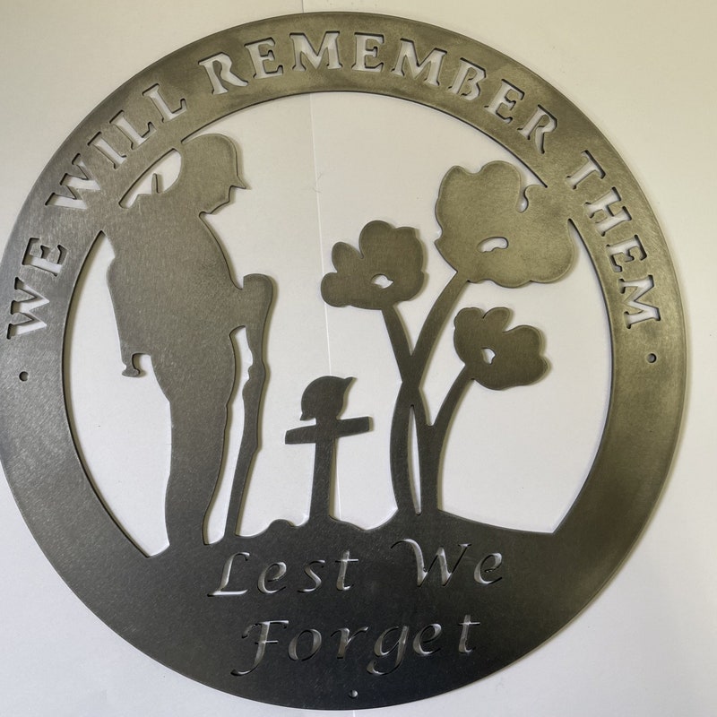 Lest We Forget Sign - Etsy UK