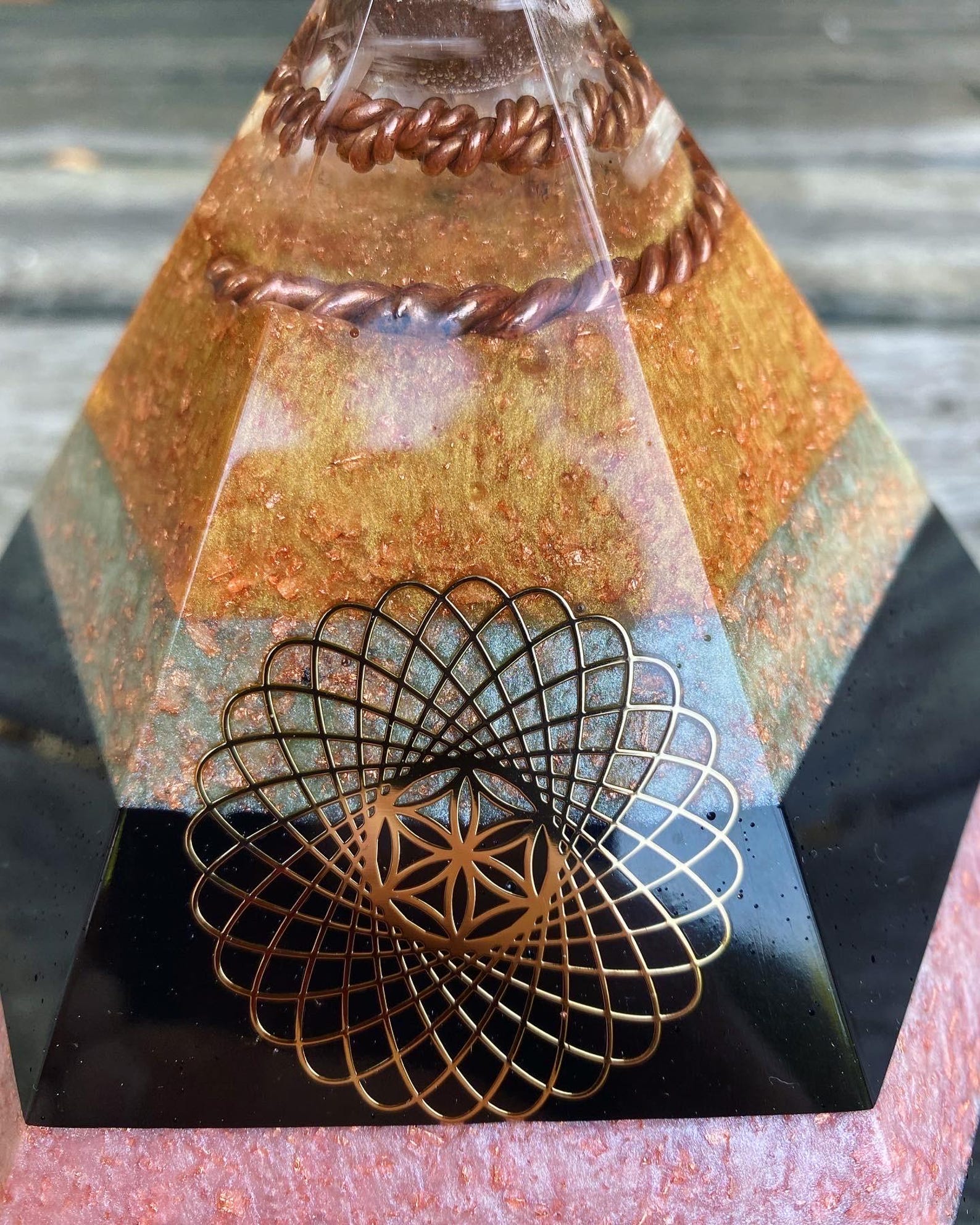 Hexagonal Orgone Pyramid - Etsy