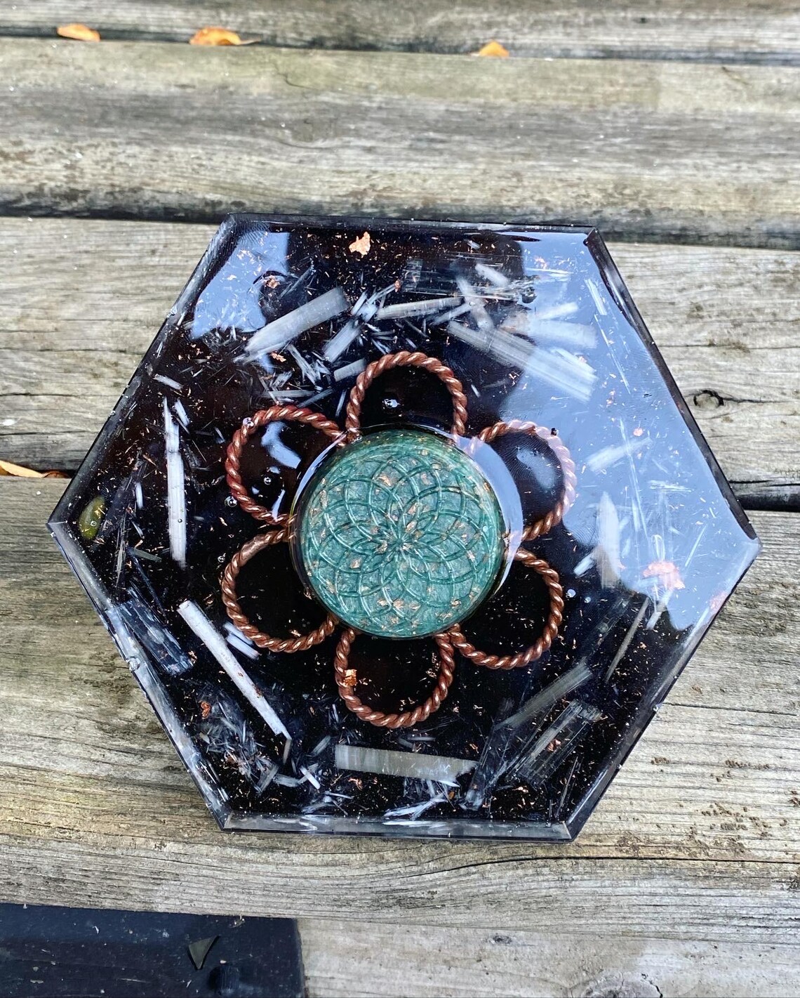 Hexagonal Orgone Pyramid - Etsy