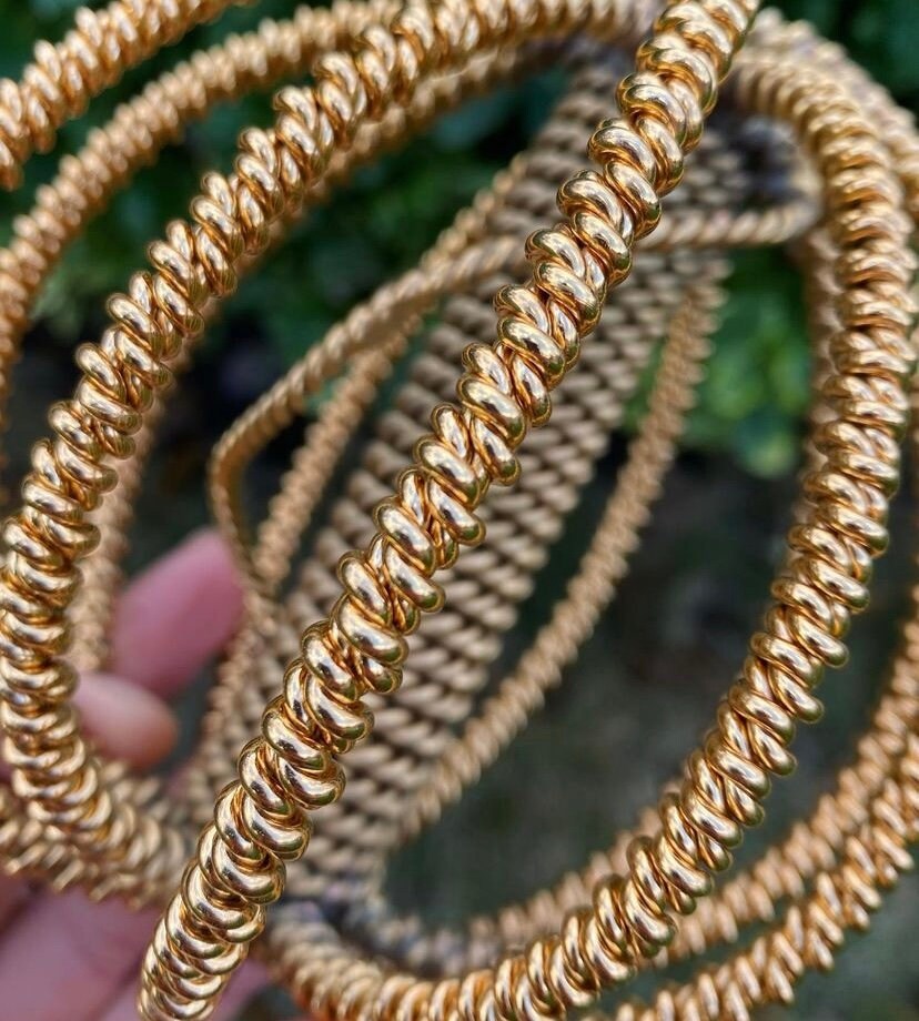 24K Gold Electroplated Ra-mu & Viking Cubit Matrix 22 Harmonizer Double ...