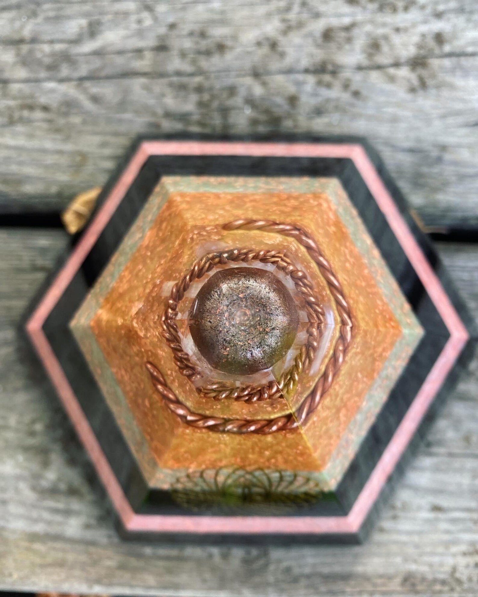 Hexagonal Orgone Pyramid - Etsy