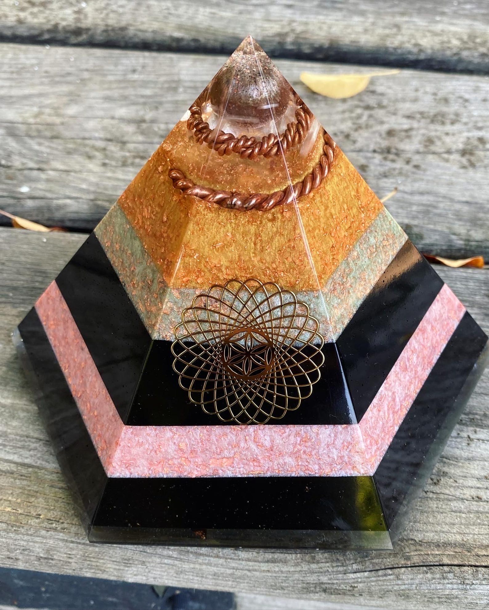 Hexagonal Orgone Pyramid - Etsy