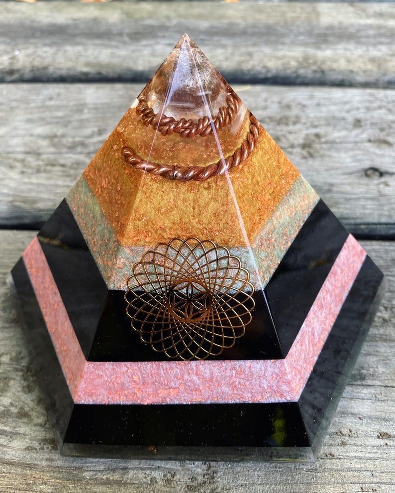 Hexagonal Orgone Pyramid - Etsy