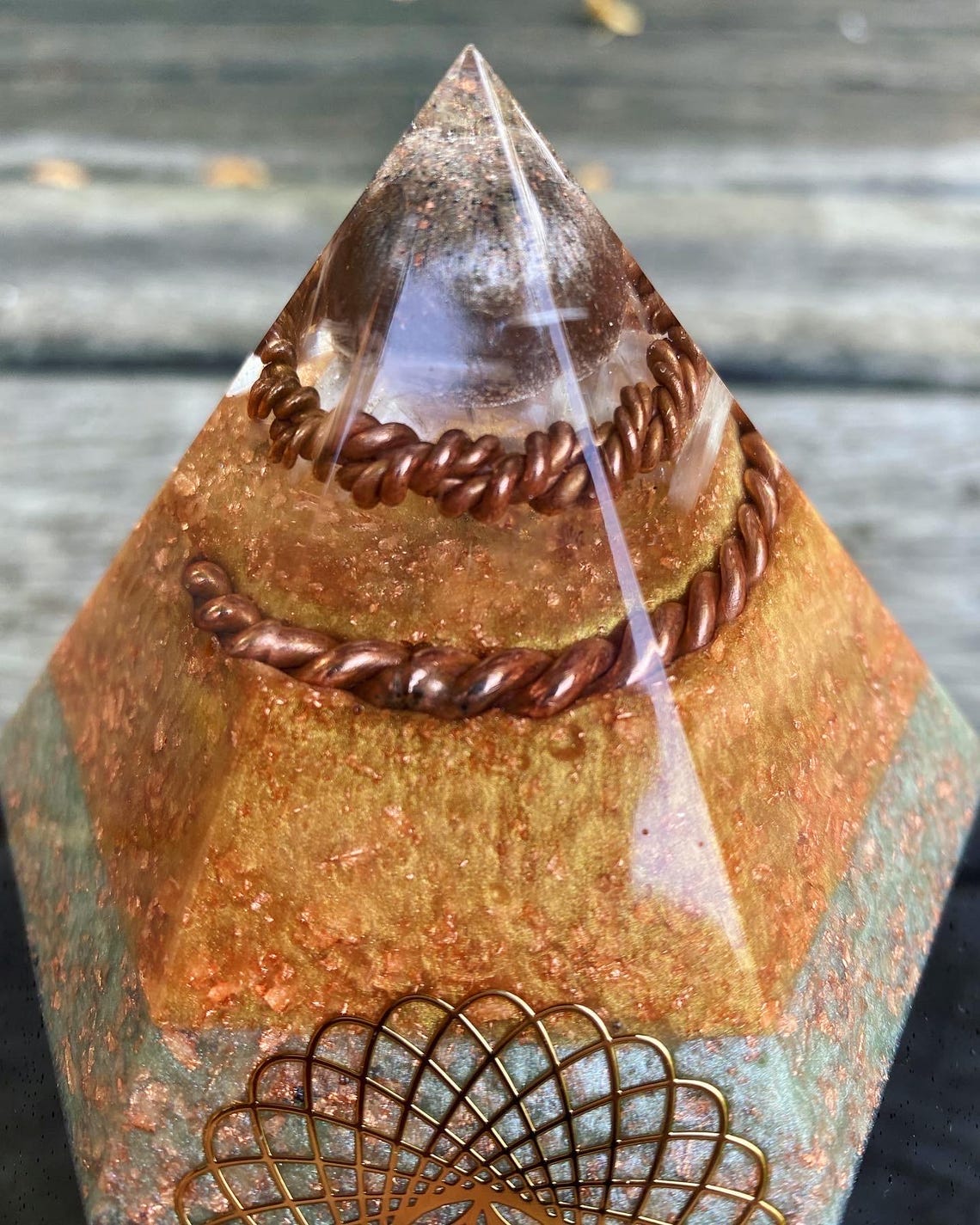 Hexagonal Orgone Pyramid - Etsy