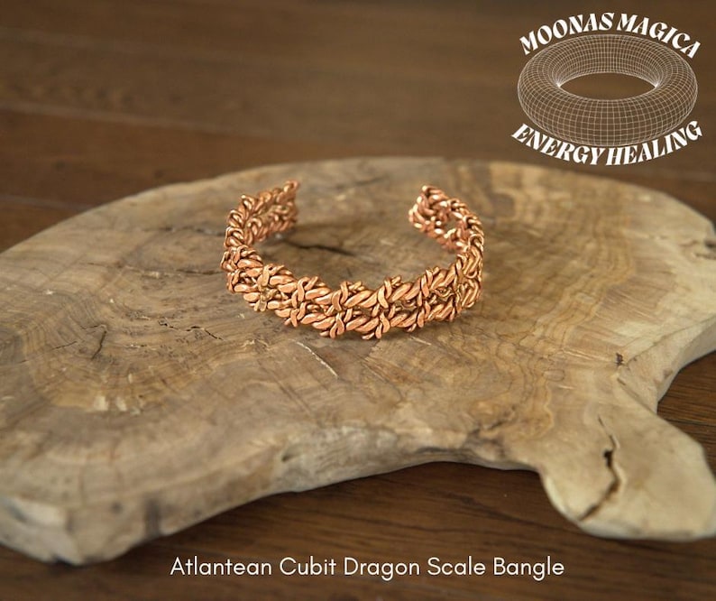 Atlantean Cubit Dragon Scale Hammered Bangle - Etsy