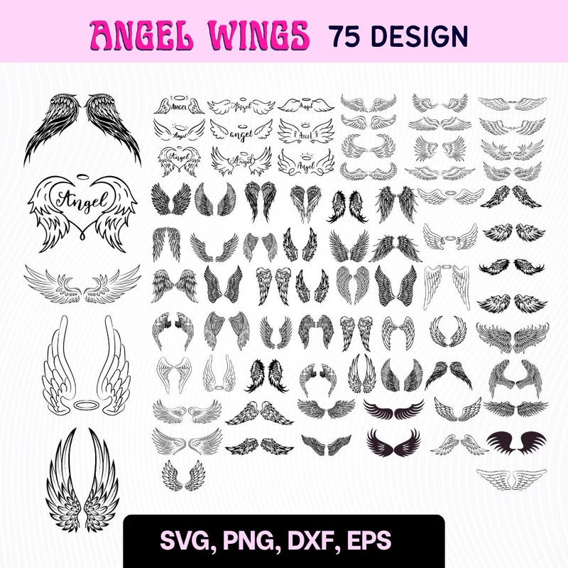 Angel is Wings Template - Etsy UK