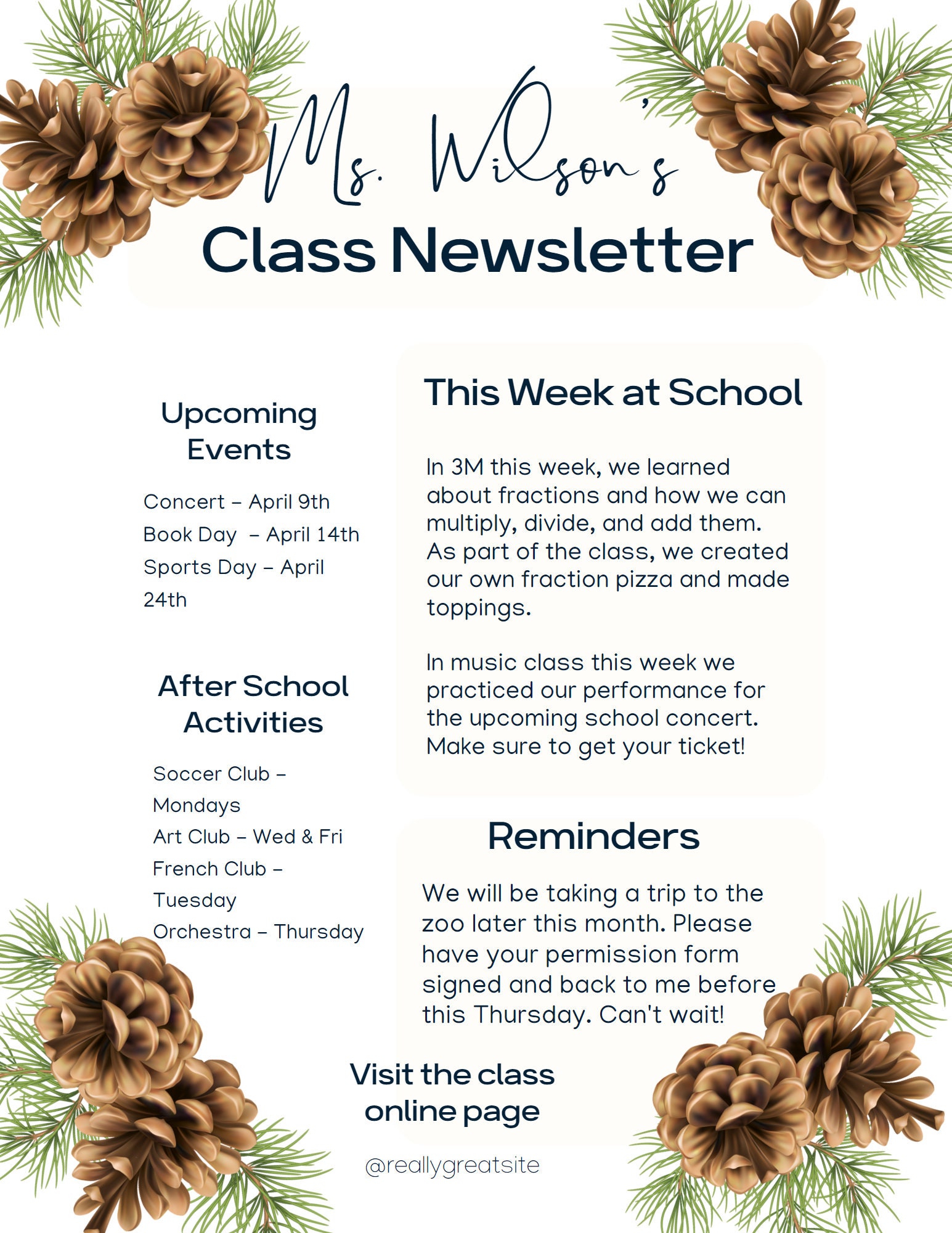 Woodlands Classroom Newsletter Bundle: Digital, Editable, Printable ...
