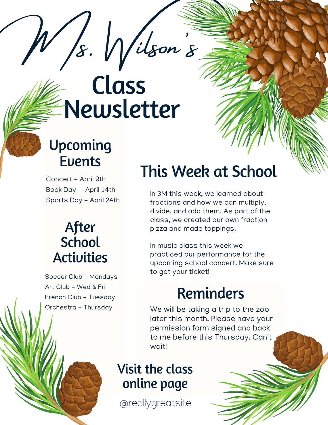 Woodlands Classroom Newsletter Bundle: Digital, Editable, Printable ...