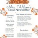 Fall Florals Classroom Newsletter Bundle - Etsy