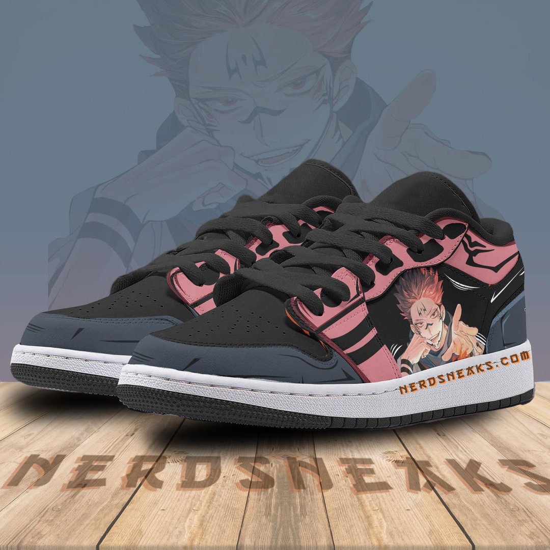 Yuji Itadori Anime Shoes Custom Sukuna Mode JD Low Sneakers - Etsy