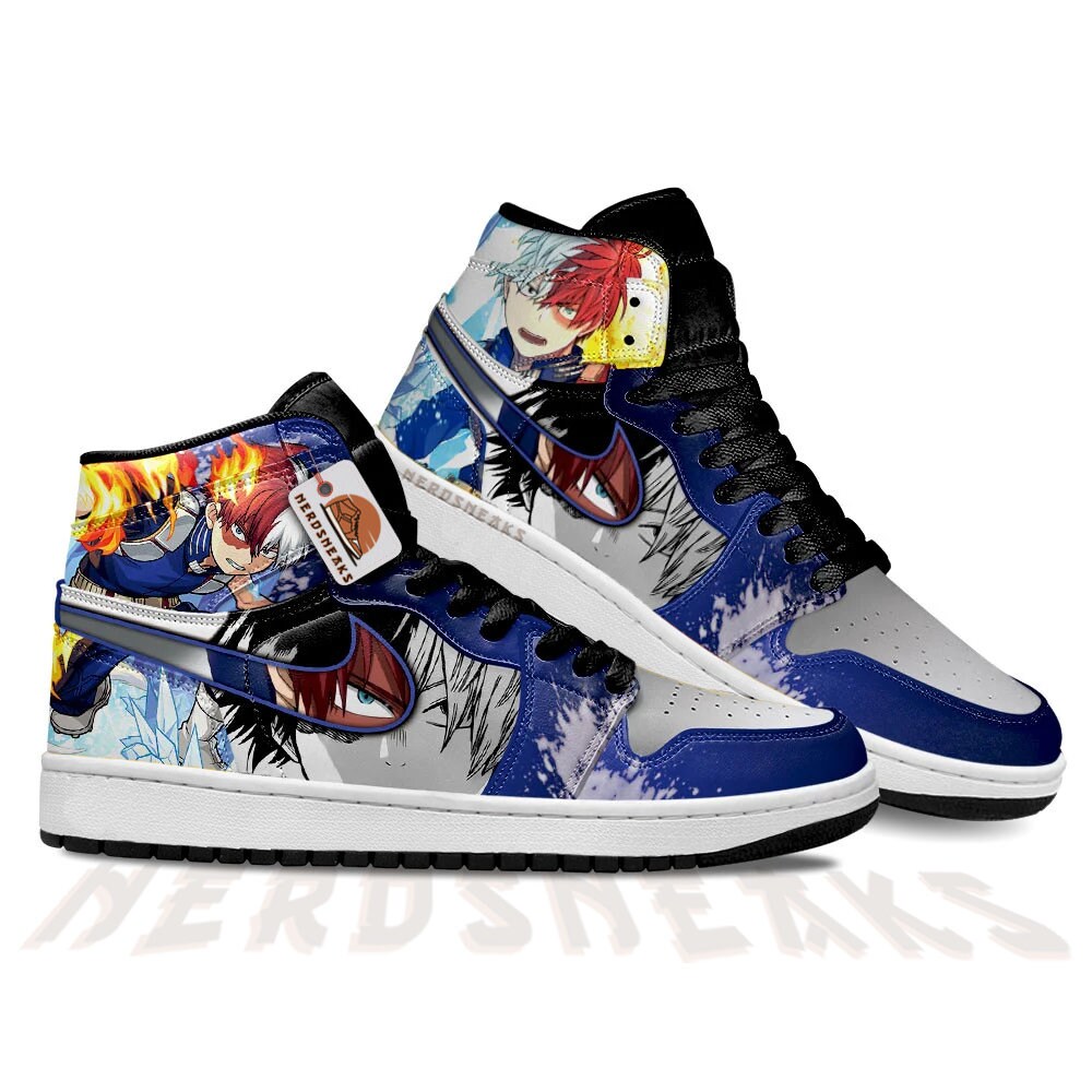 Shoto Todoroki Shoes MHA Anime Custom Sneakers - Etsy