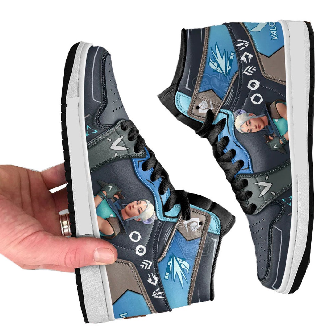 Jett Jd1s Valorant Agent Sneakers Custom Shoes Game Valorant - Etsy