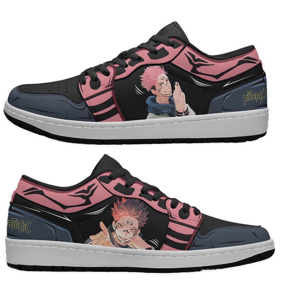 Yuji Itadori Anime Shoes Custom Sukuna Mode JD Low Sneakers - Etsy