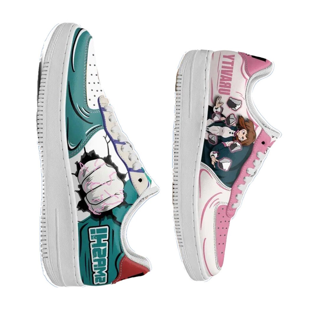 Uraraka and Deku Sneakers Custom Shoes - Etsy