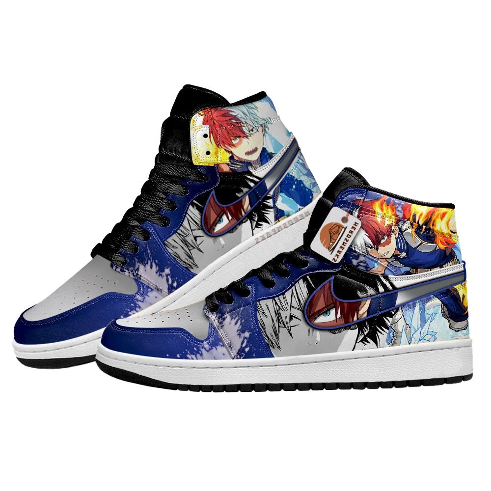 Shoto Todoroki Shoes MHA Anime Custom Sneakers - Etsy