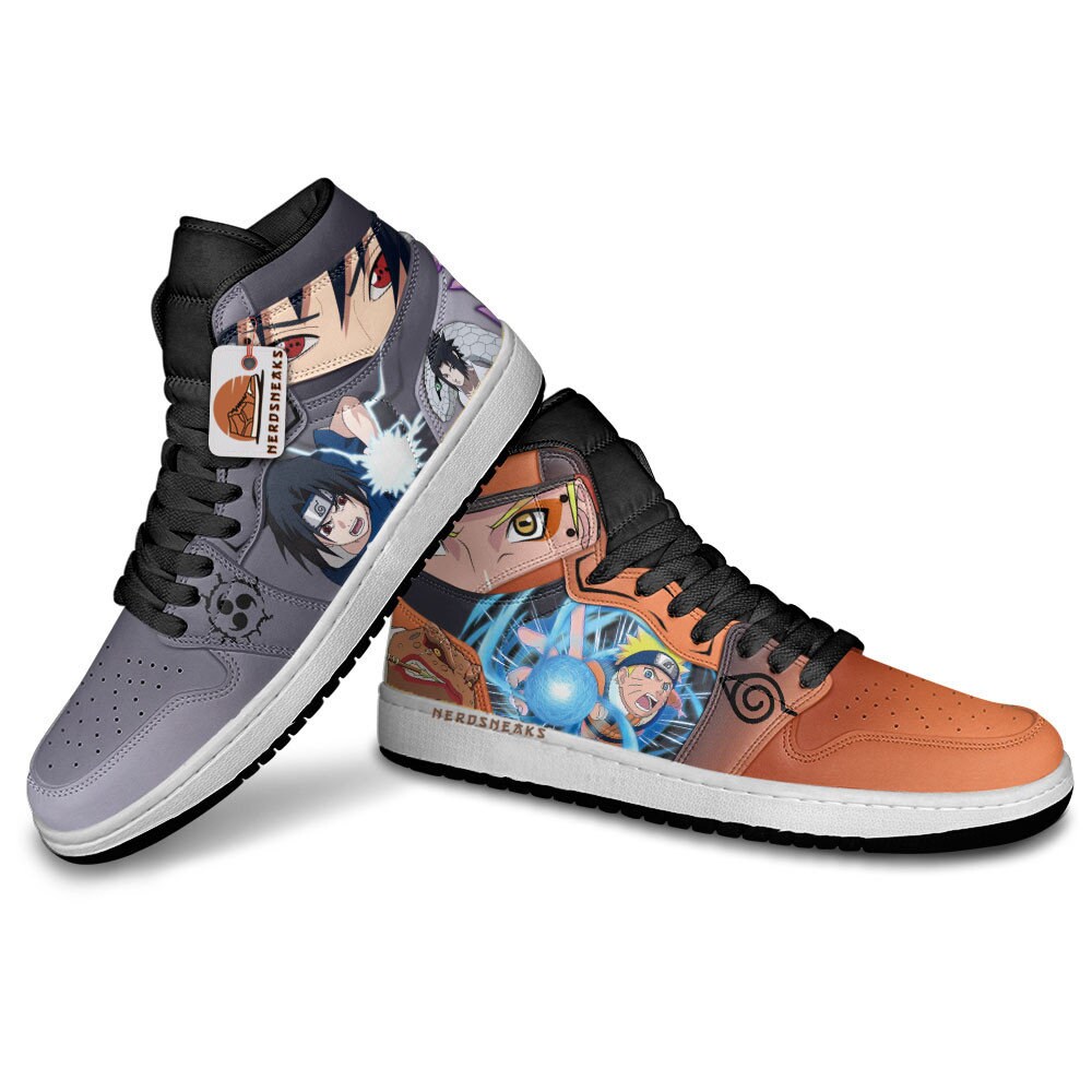 Nrt Uzumaki and Sasuke Uchiha Anime Shoes Custom Sneakers - Etsy