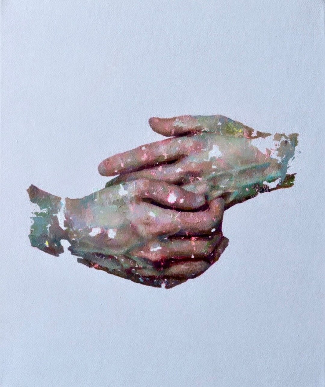 Loosen the Grip - Original Oil Painting on Canvas of Clasped Hands - Etsy