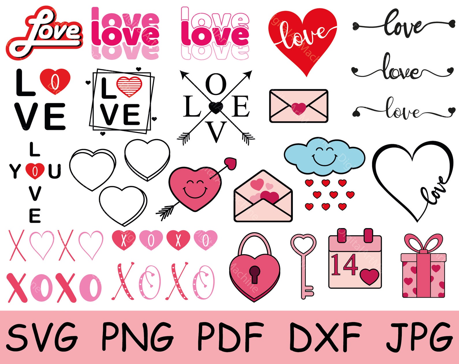 Love Svg Love Svg Bundle Valentine Svg Valentine Svg - Etsy
