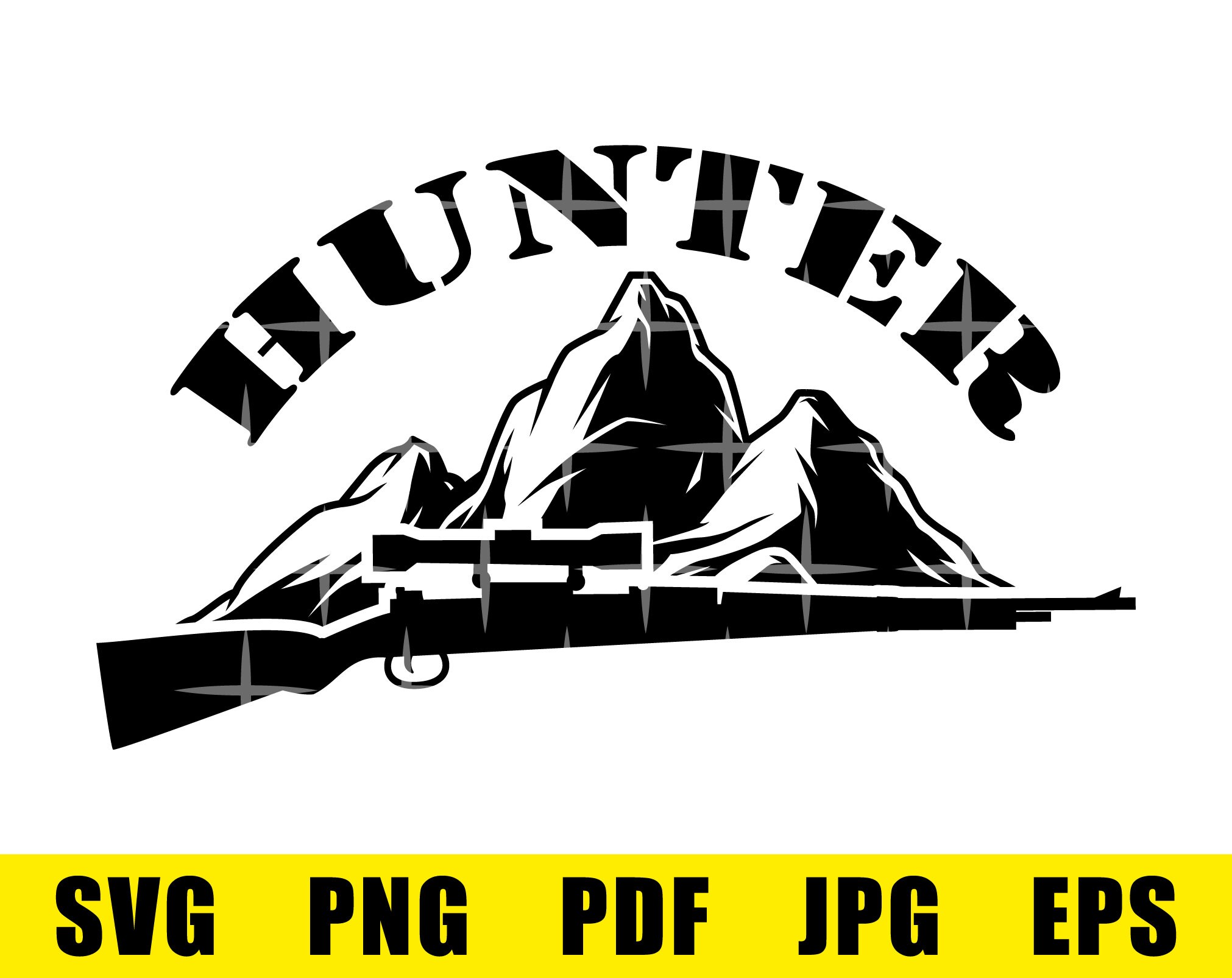 Hunter Svg, Hunt Svg, Hunting Svg, Deer Head Svg, Deer Hunting Svg ...
