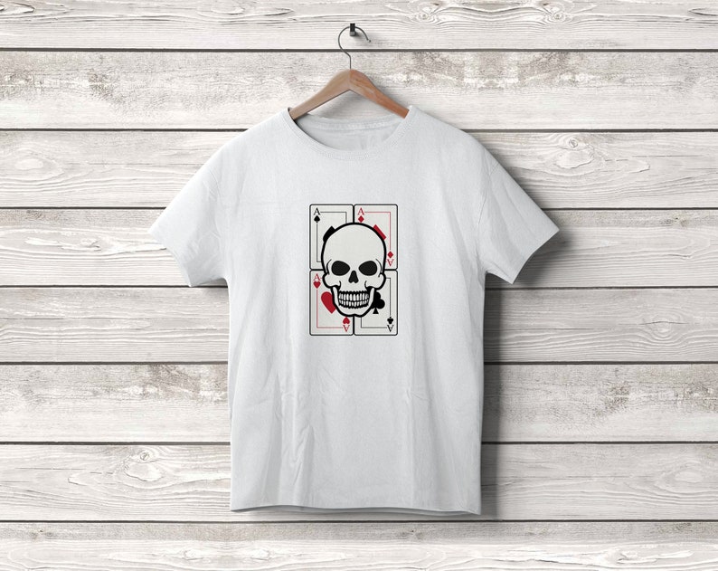 Skull Gambler Svg Playing Cards Svg Casino Svg Gambling - Etsy