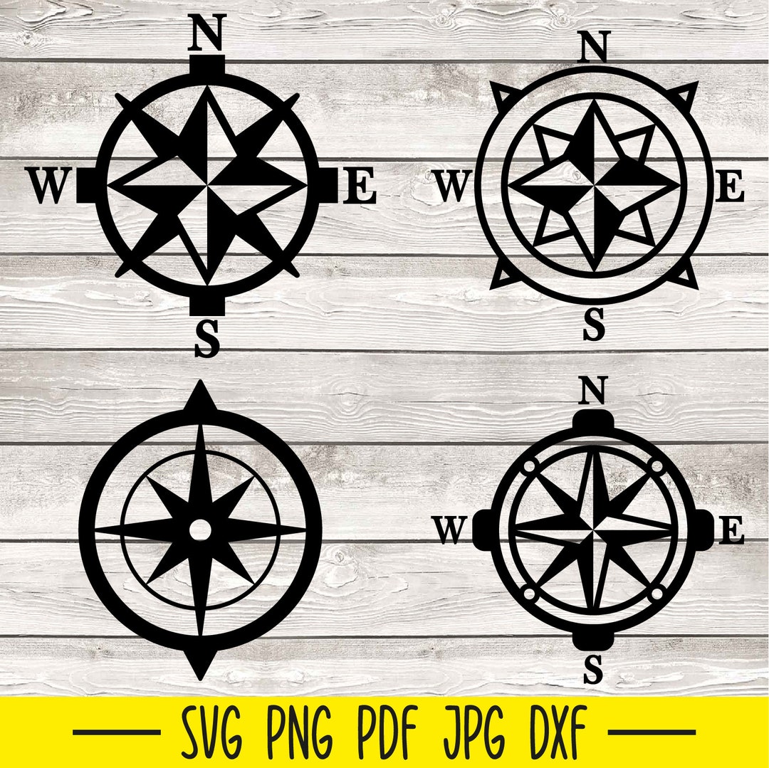 Compass Svg, Compass Clipart, Compass Png, Adventure Svg, Compass ...