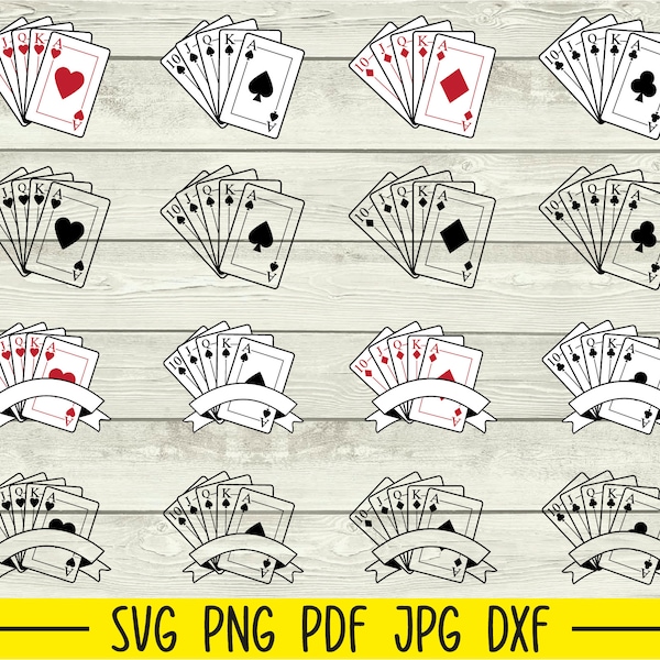 Royal Flush Svg - Etsy