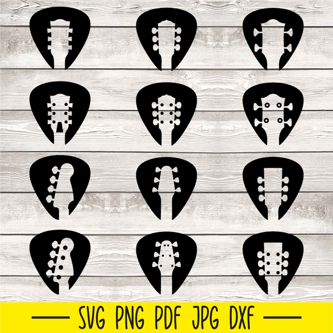 Guitar Pick Svg, Guitar Picks Svg Bundle, Pick Svg, Electric Guitar Svg ...