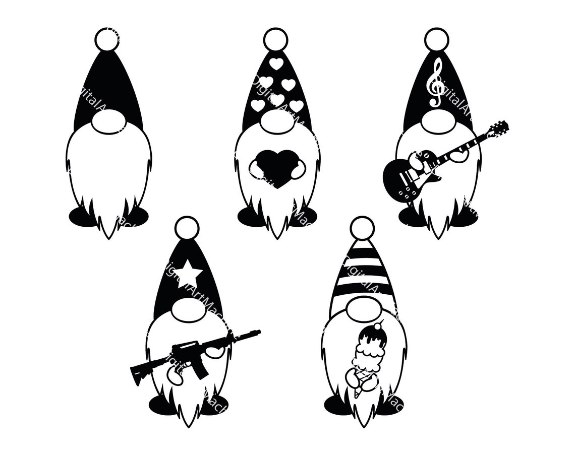 Gnome Svg Bundle, Gnomes Svg Bundle, Gnome Clipart, Gnome Svg, Gnome ...