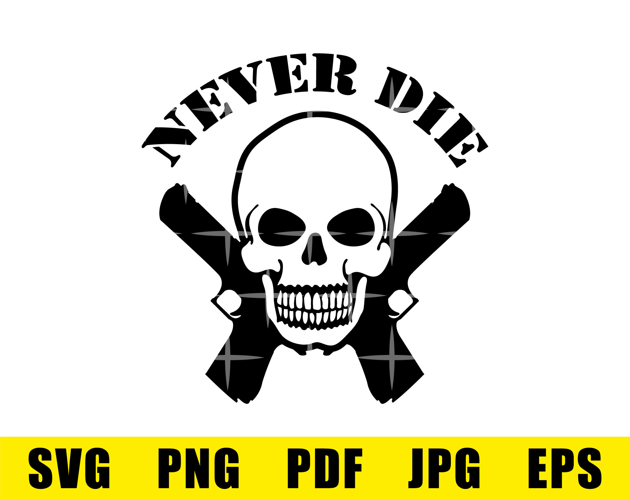 Skull Svg, Never Die Svg, Americam Flag Svg, Veteran Svg, Rifles Svg ...