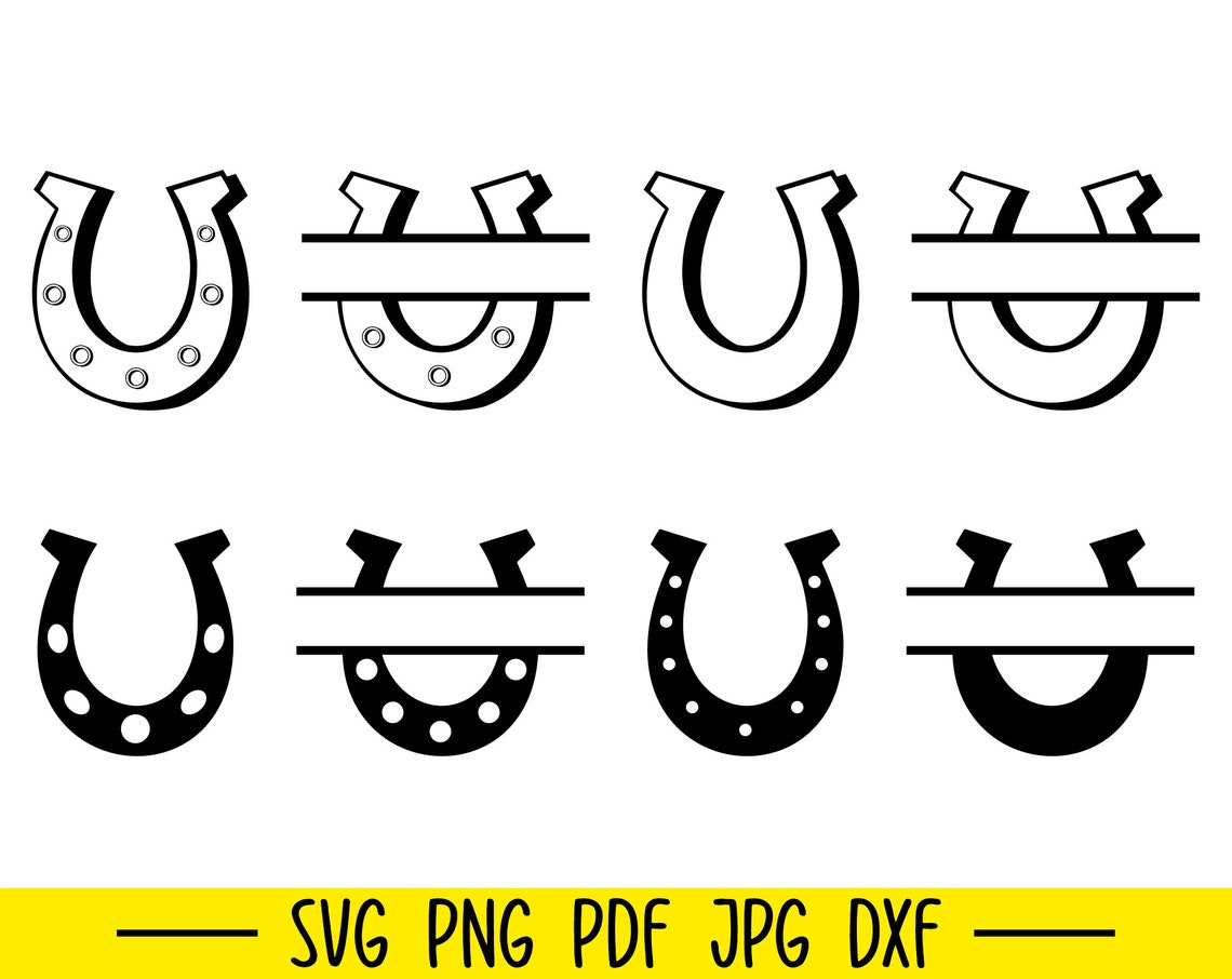 Horseshoe Svg, Horseshoe Svg Bundle, Horseshoe Frame Svg, Name Frame ...