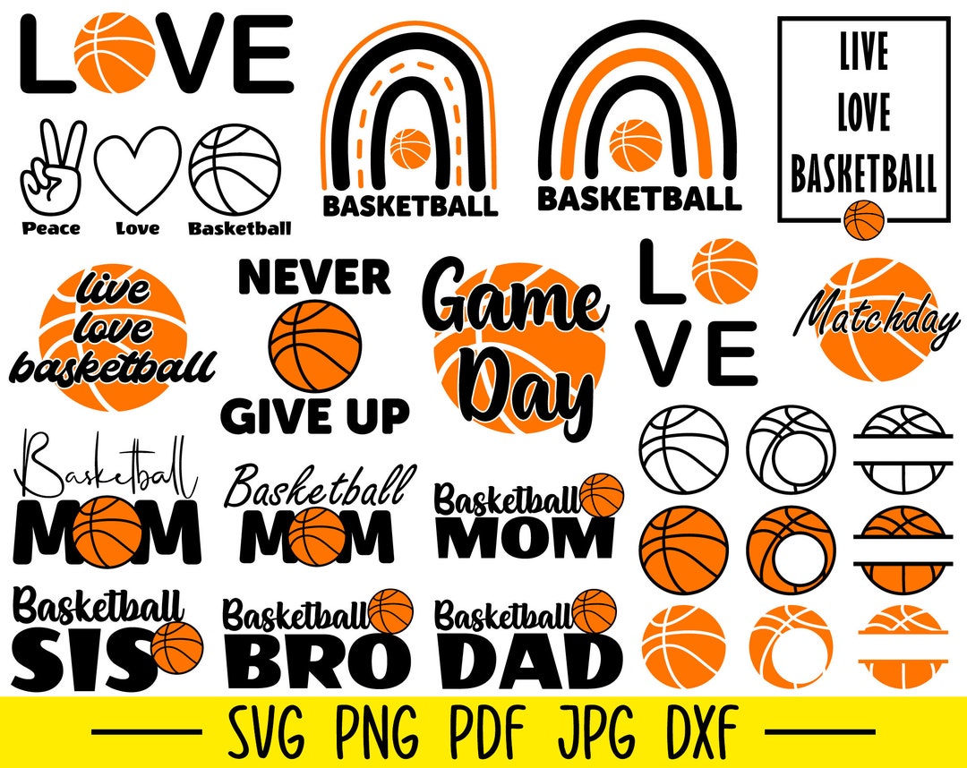 Basketball Svg Bundle, Basketball Cut File, Basketball Svg, Sports Svg ...