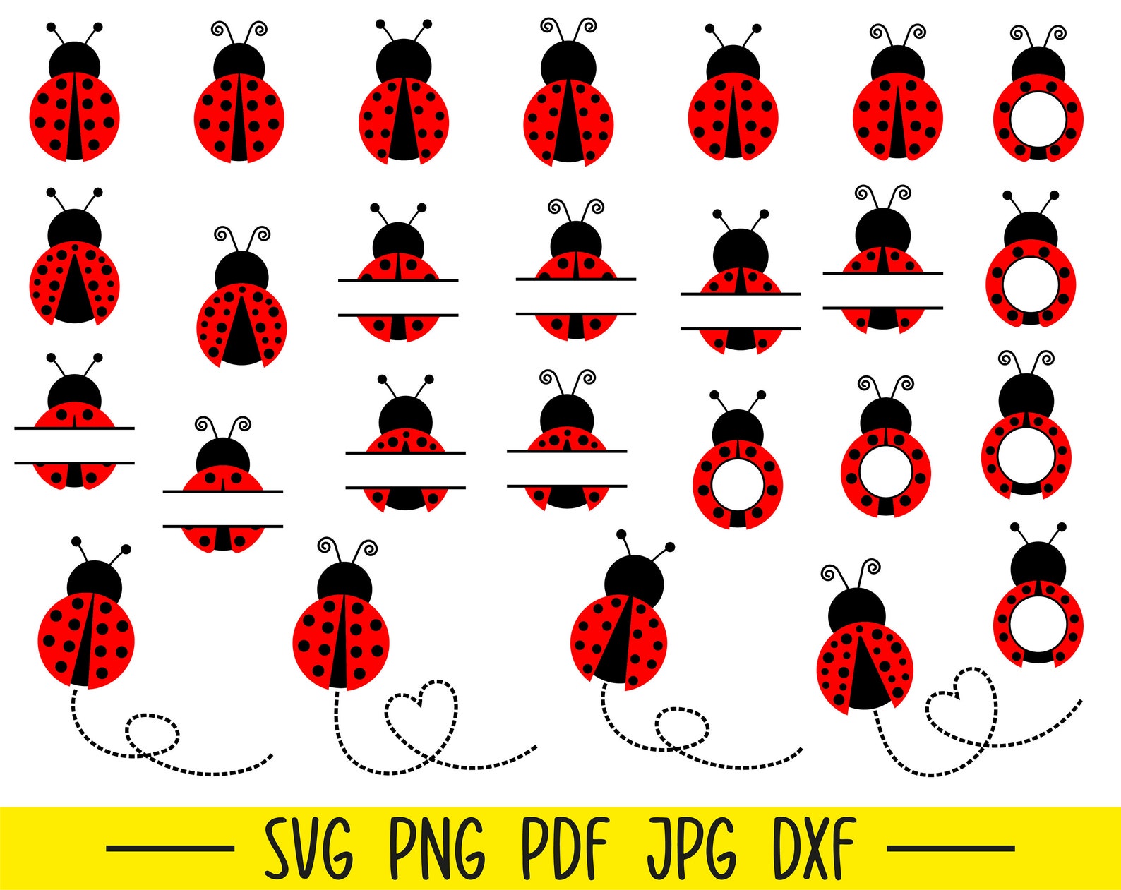 Ladybug Svg Bundle, Ladybug Svg, Ladybug Cut File, Lady Bug Svg, Insect ...