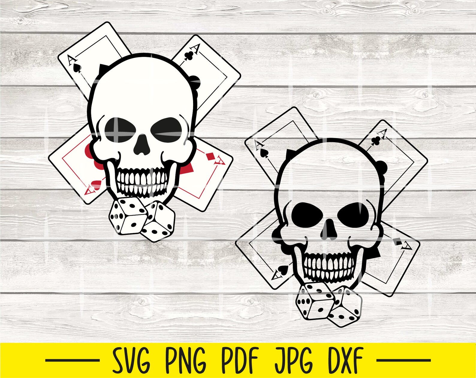 Skull Gambler Svg, Playing Cards Svg, Casino Svg, Gambling Svg, Cards ...