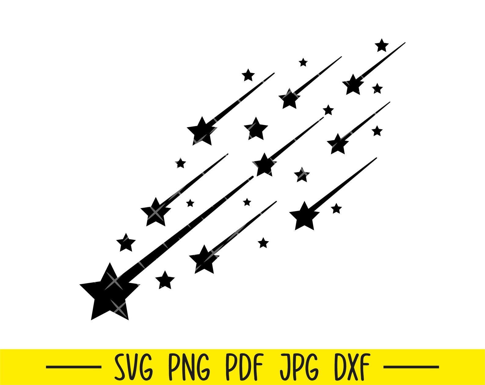 Shooting Star Svg, Shooting Star Svg Bundle, Star, Star Svg File, Star ...