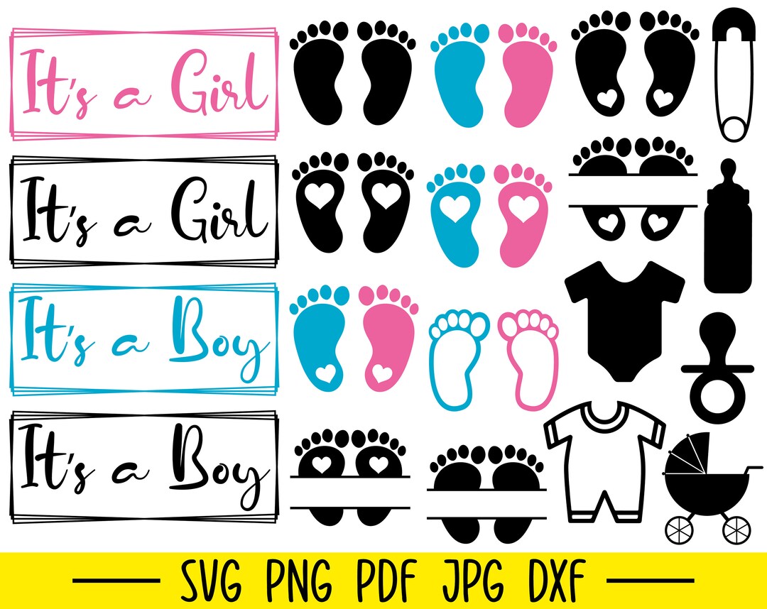 Baby Feet Svg, Baby Svg, Baby Svg Bundle, Baby Footprint Svg, Baby ...