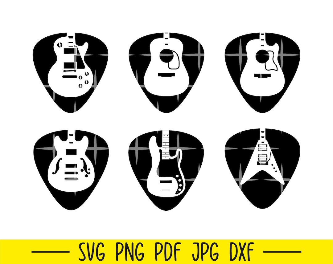 Guitar Pick Svg, Pick Svg, Guitar Svg, Electric Guitar Svg, Bass Guitar ...