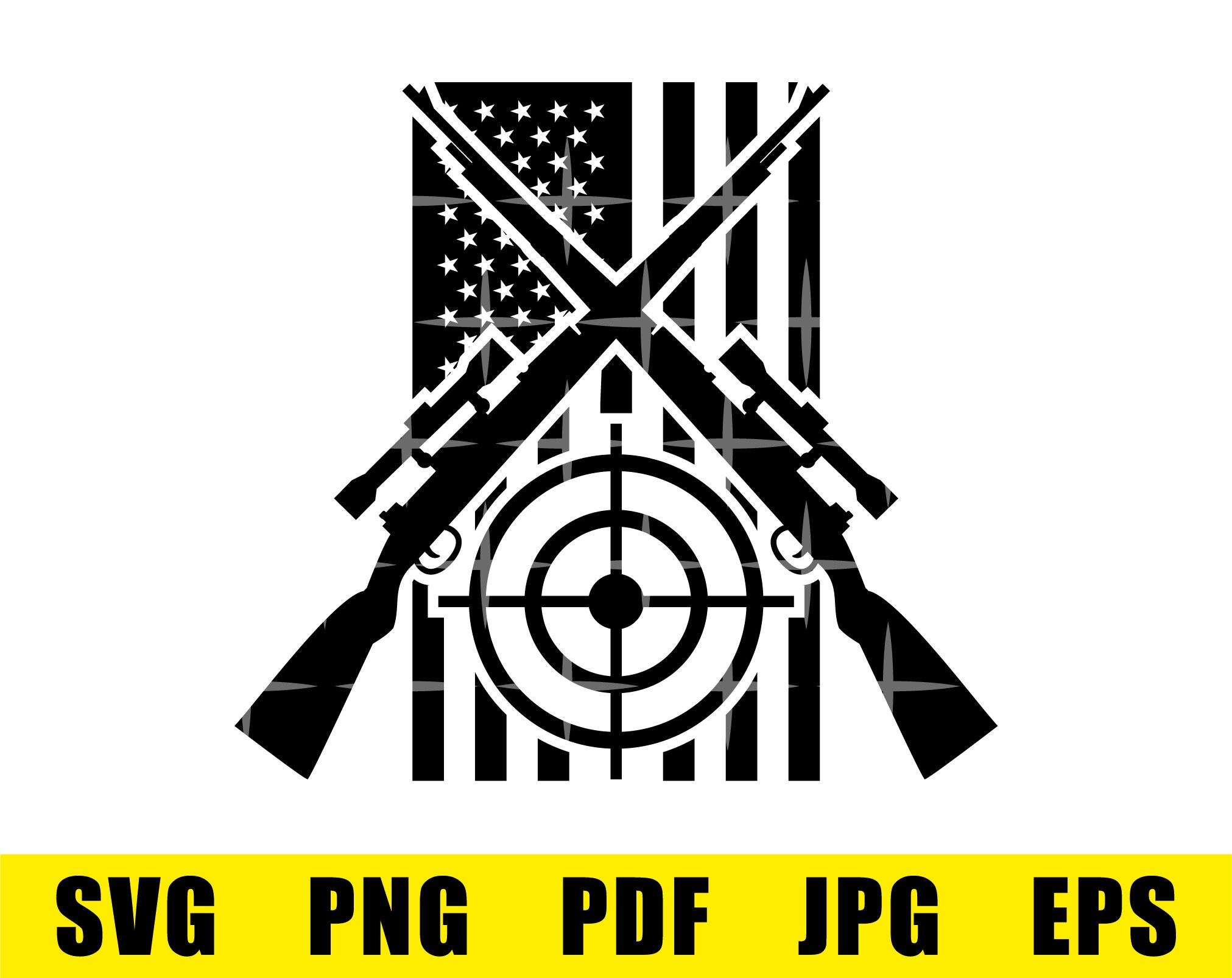 Hunt Svg, Hunting Svg, Target Svg, Deer Hunting Svg, Gun Svg, Rifle Svg ...