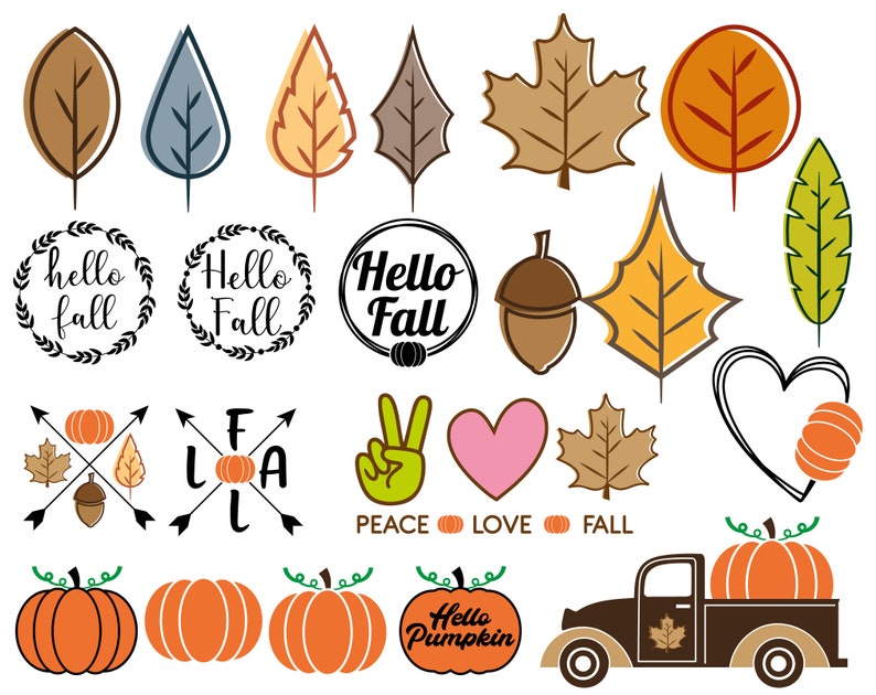 Fall Svg Bundle, Fall Svg, Pumpkin Svg, Leopard Pumpkin Svg, Hello Fall ...