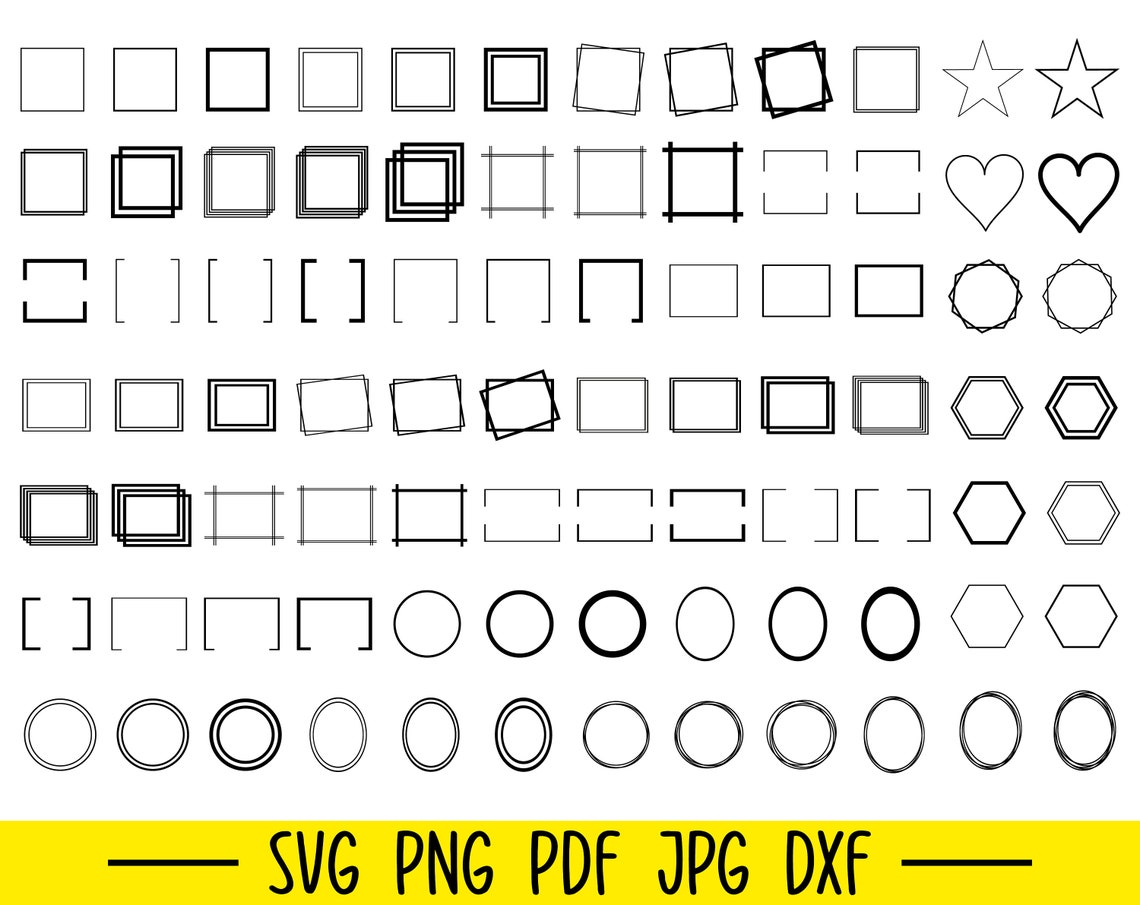 84 Frame Files, Rectangle Frame Svg, Frame Svg, Shape Svg, Square Frame ...