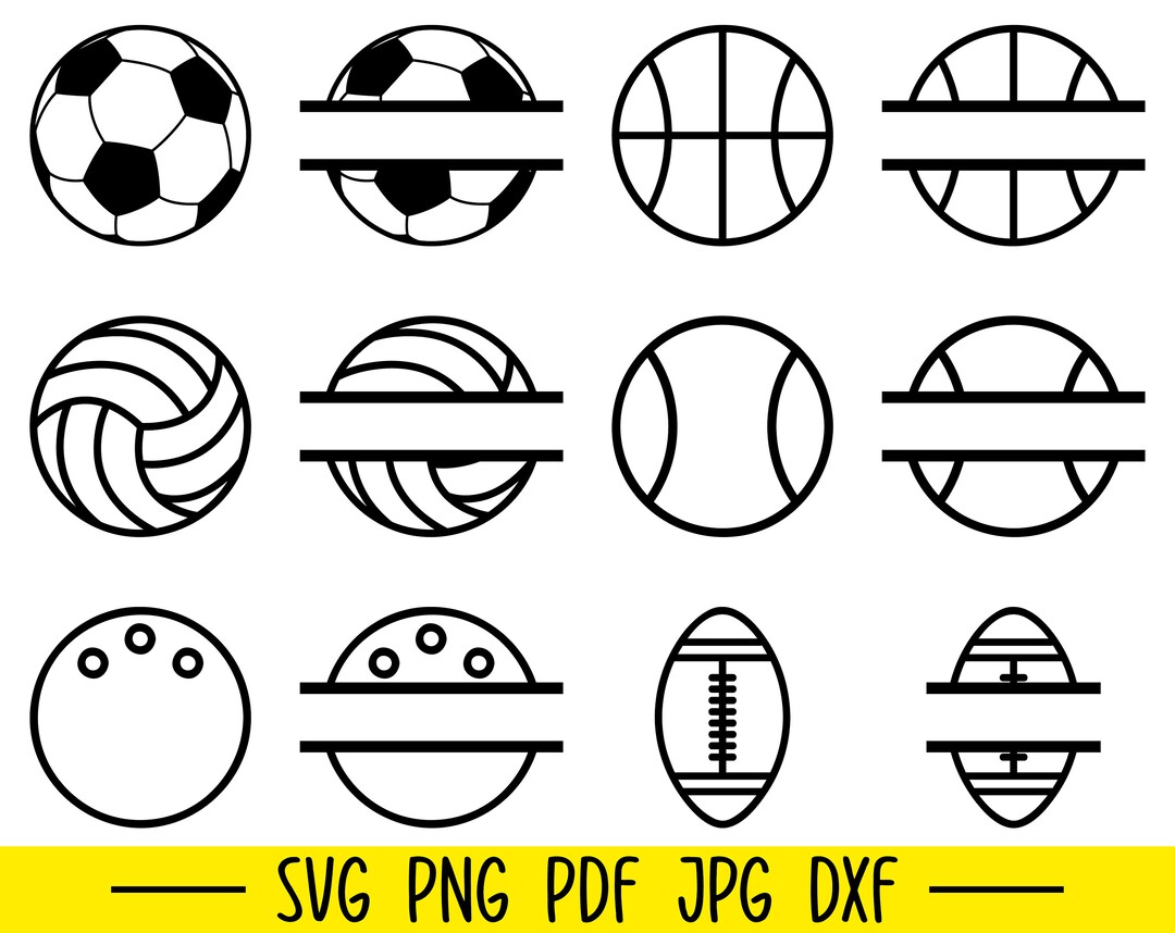 Sports Svg Bundle, Sports Svg, Sports Ball Svg Bundle, Ball Svg, Ball ...
